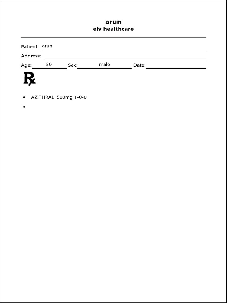 View Prescription - Online Prescription Maker | PDF
