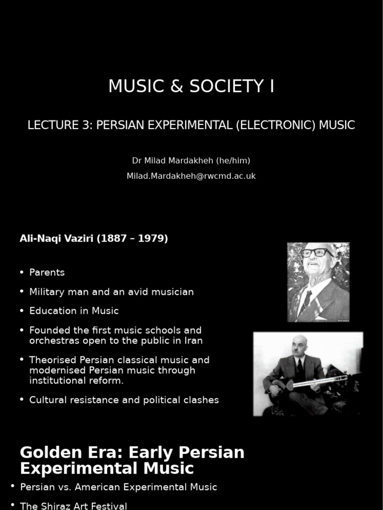 Persian Experimental Electronic Music | PDF | Iran | Musicology