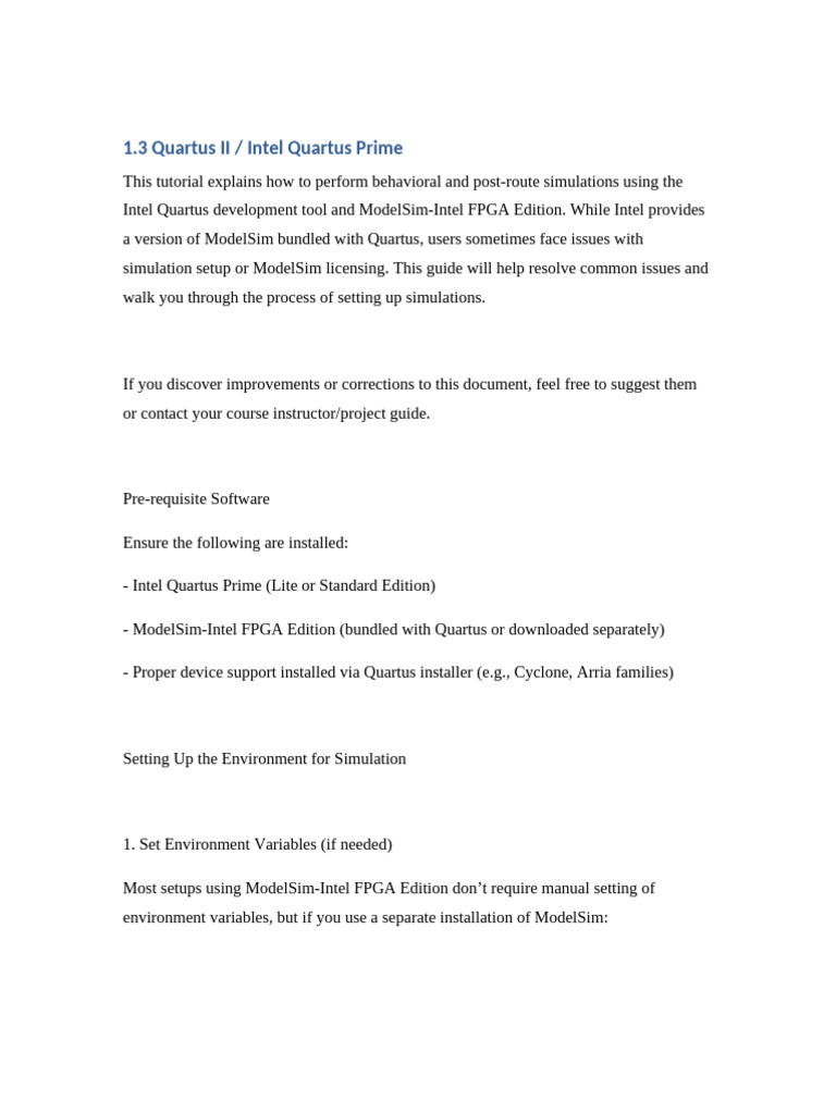 Quartus ModelSim Tutorial | PDF | Field Programmable Gate Array | Vhdl