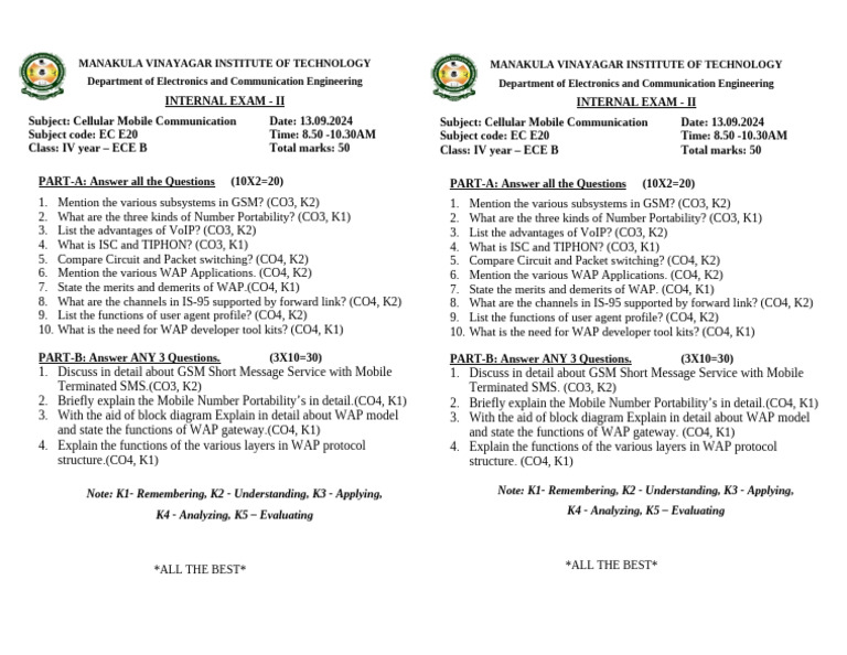 CMMCINT2 | PDF | Mobile Telecommunications | Mobile Technology