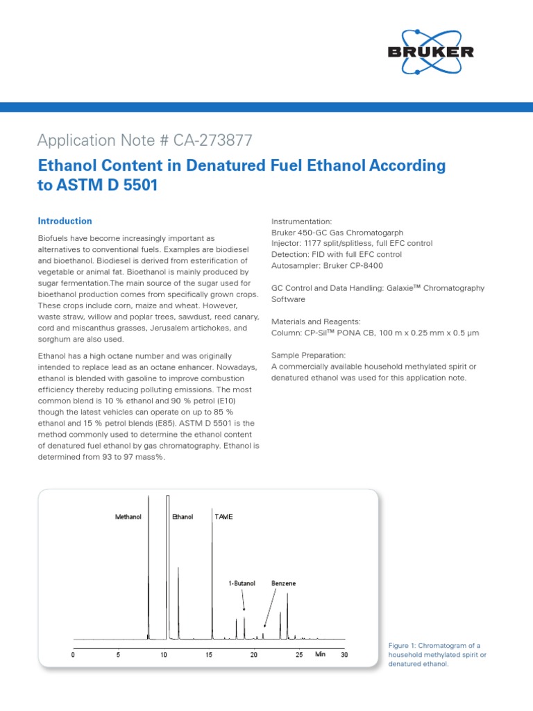Astm D5501 | PDF | Ethanol | Gas Chromatography