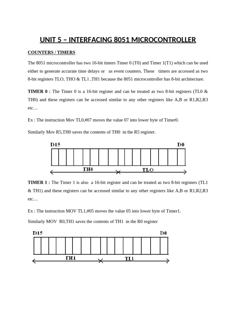 Unit5 Microcontroller Interfacing | PDF | Computer Engineering | Electrical Engineering