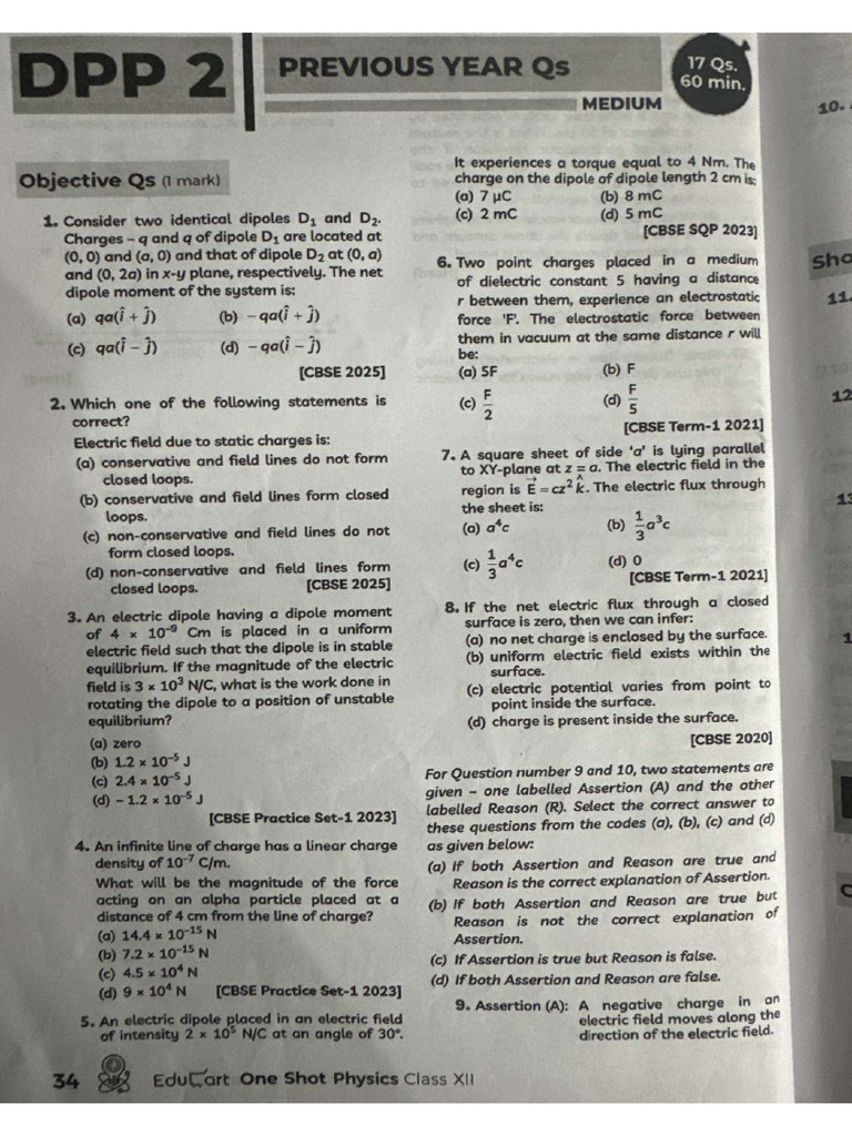 CHAPTER-1 DPP 2 & 3 With Answer Key | PDF