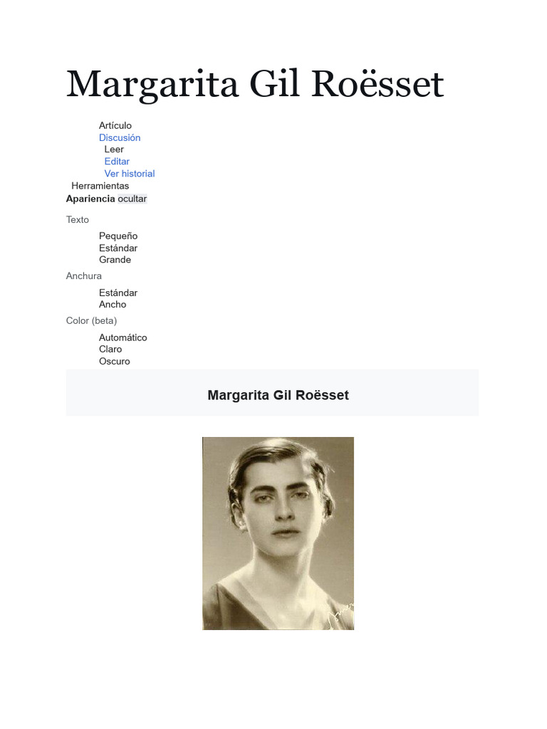 Vida y obra de Marga Gil Roësset | PDF
