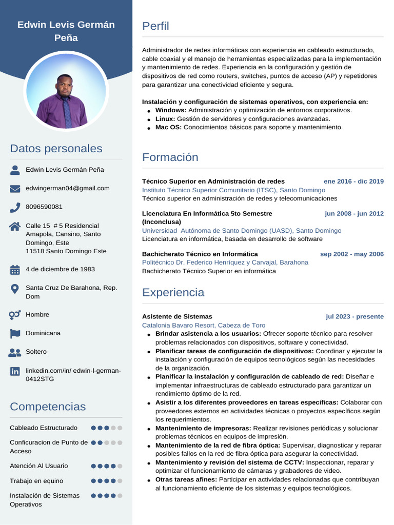 CV Edwin Levis Germán Peña (3) - 250603 - 103453 | PDF | Circuito ...