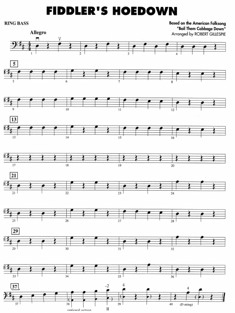 Fiddler's Hoedown - PARTS | PDF