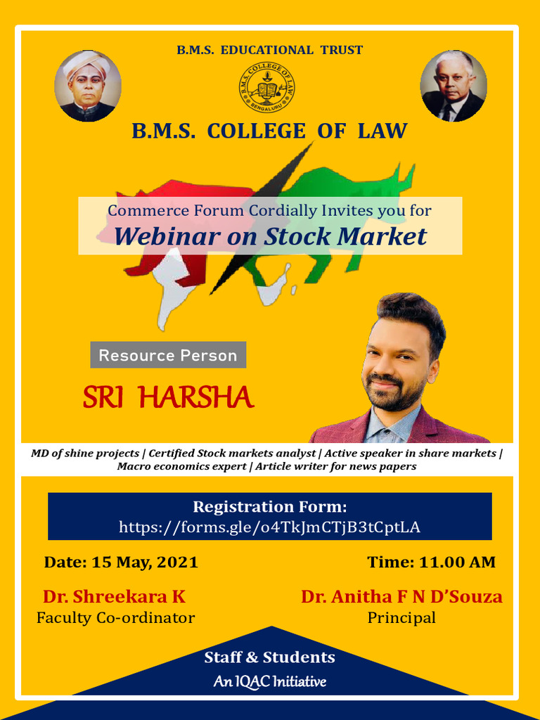 Stock Market Webinar Invitation | PDF