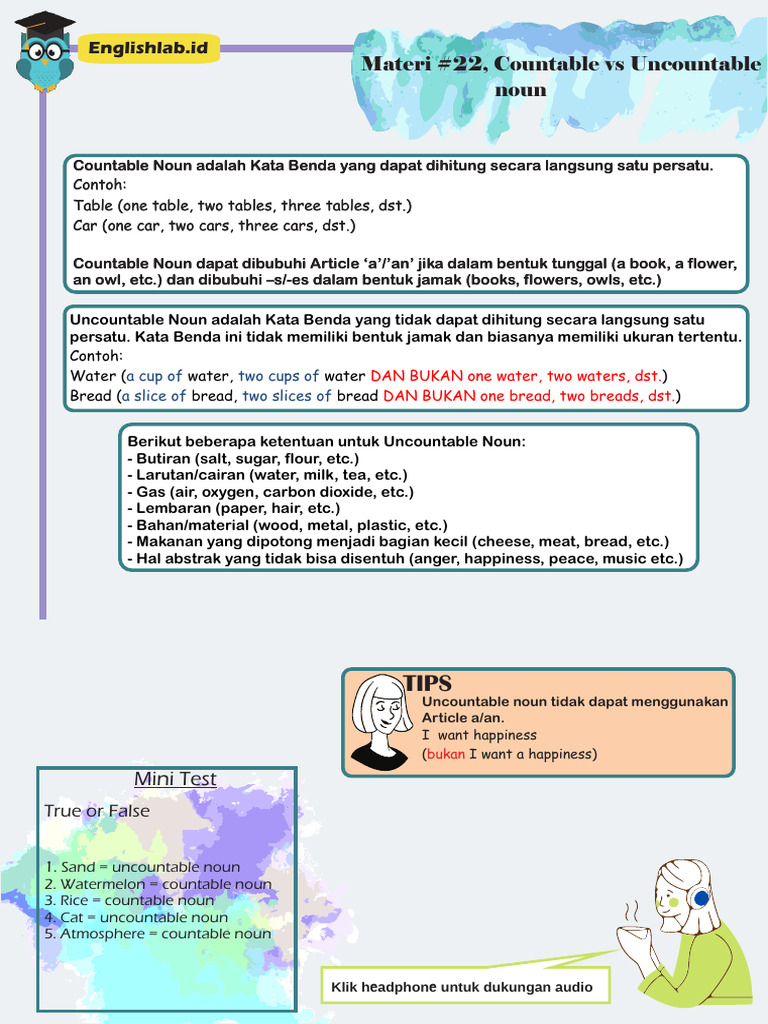 Countable vs Uncountable Nouns Explained | PDF