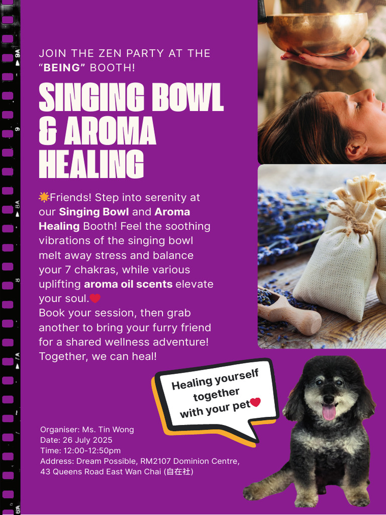 Poster - Singing Bowl & Aroma Healing | PDF