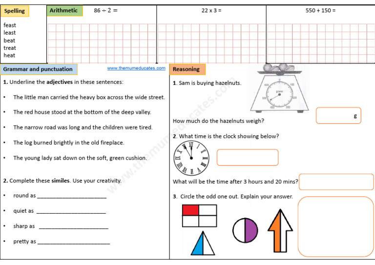 Yr3 Sheet A Day 5 | PDF