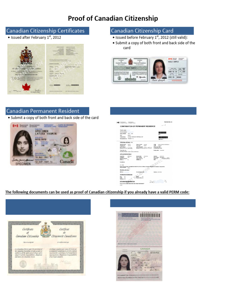 Proof of Canadian Citizenship 14nov2012 0 | PDF