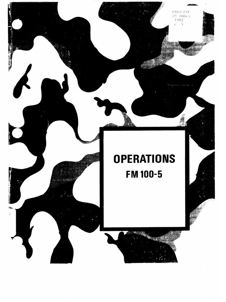 US Army Operations Field Manual FM 100-5 | PDF | Maneuver Warfare ...