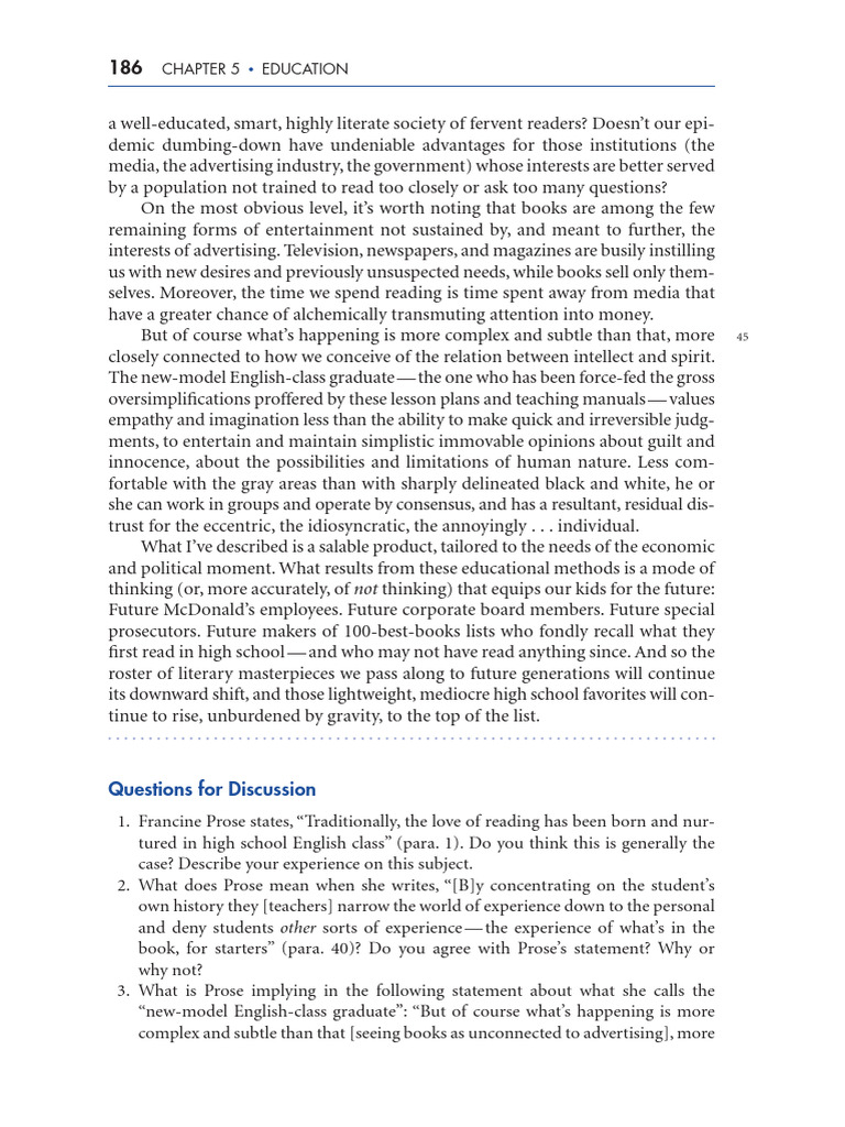 The Impact of Education on Reading Skills | PDF | Essays | Ralph Waldo ...
