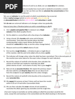 Titration Practical Guide for IGCSE | PDF | Titration | Chemistry