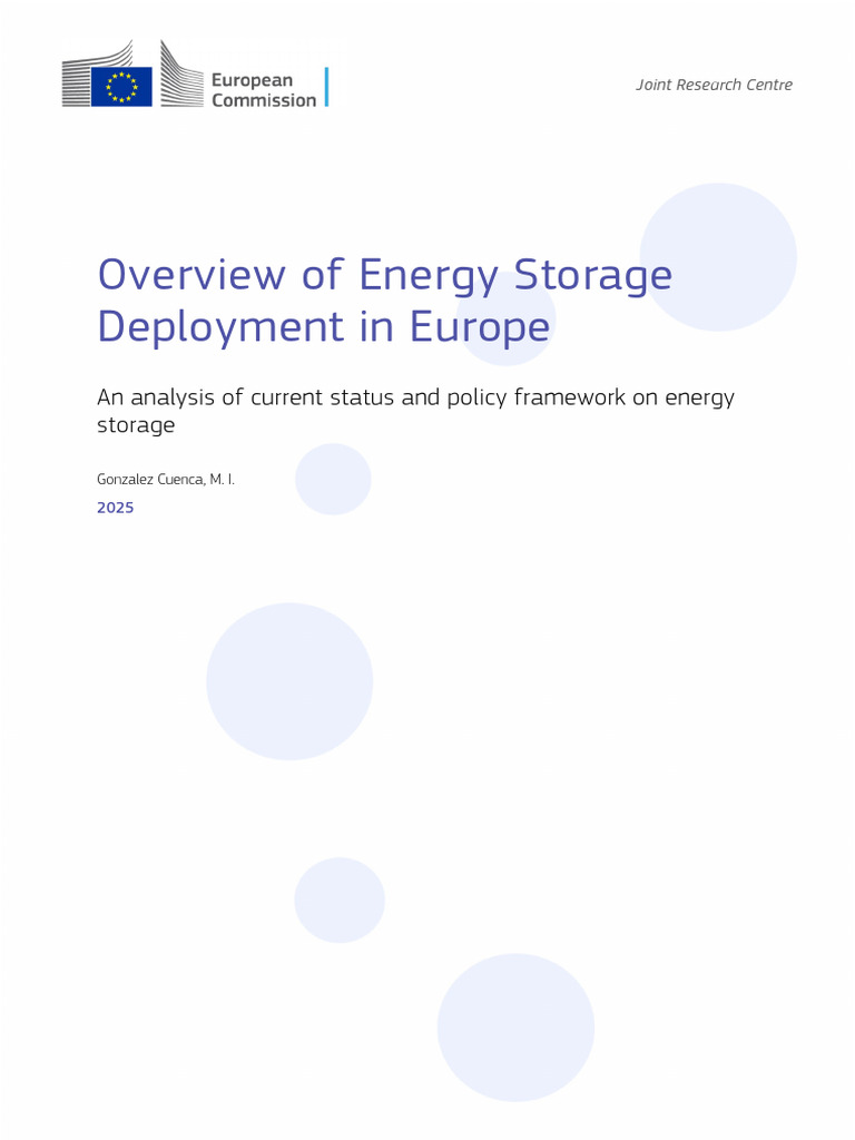 Overview of Energy Storage Deployment in Europe | PDF | Energy Storage ...