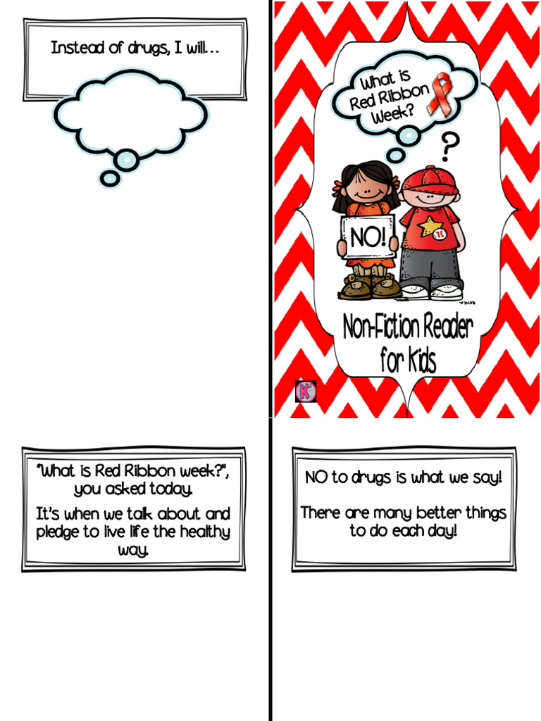 RedRibbonWeekDrugAwarenessNonFictionReaderforYoungKids-1 | PDF