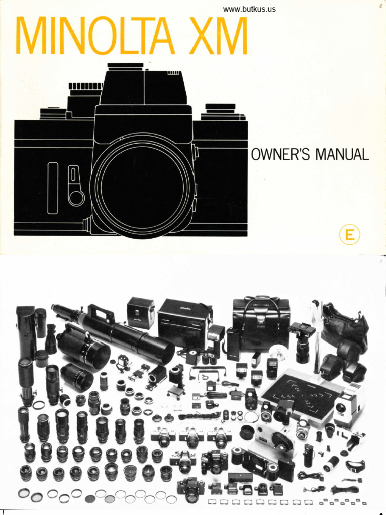 minolta_xm | PDF | Shutter Speed | Exposure (Photography)