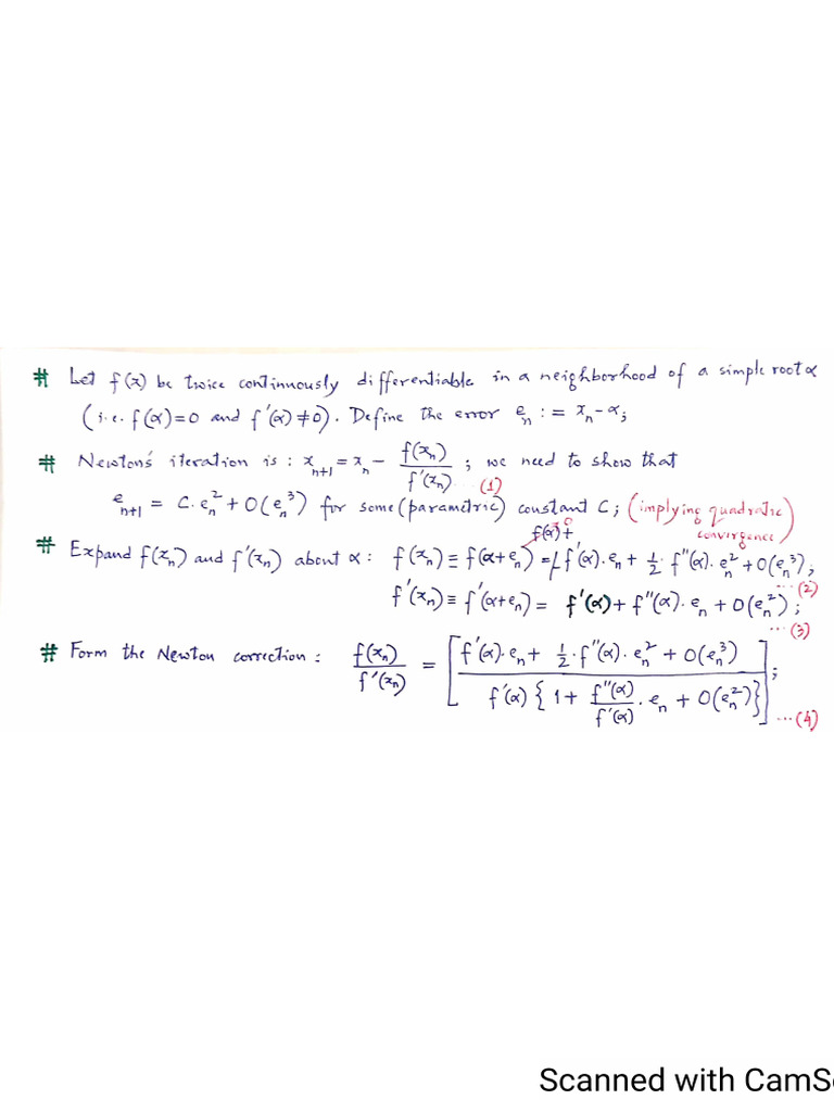 Convergence Analysis (N-R Method) | PDF