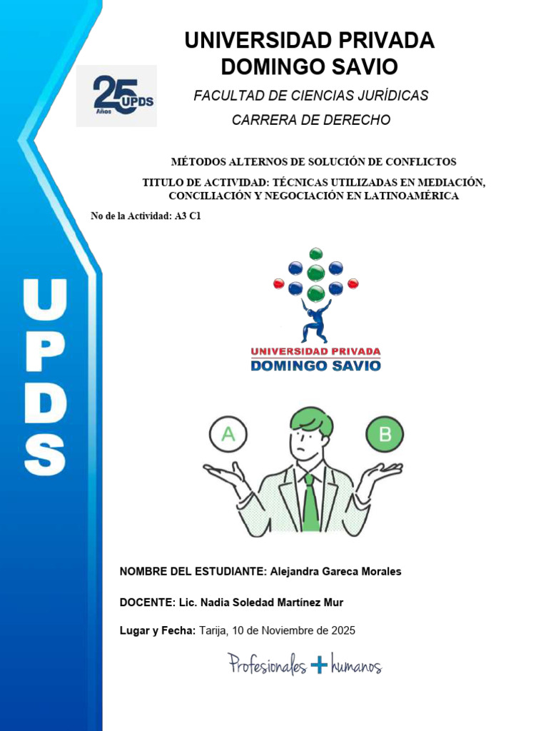 actv 3 | PDF | Mediación | Negociación