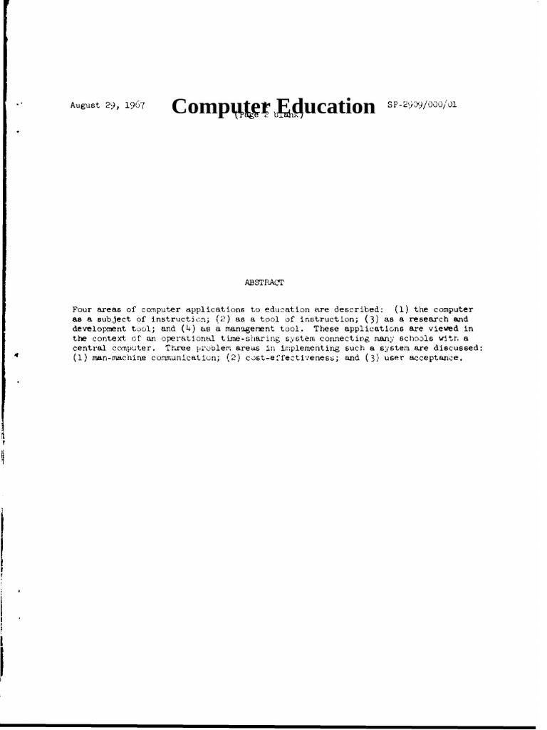 Computer Education PDF | PDF