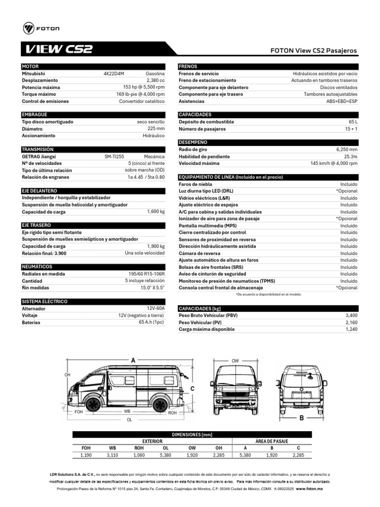 DS View CS2 PAX (ESP) | PDF | Eje | Vehículo de motor