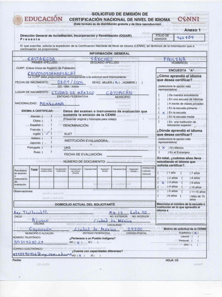 Csp Solicitud 11zon | PDF