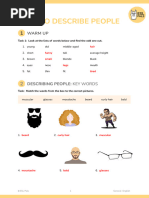 Describing Hair and Eyes in Spanish | PDF