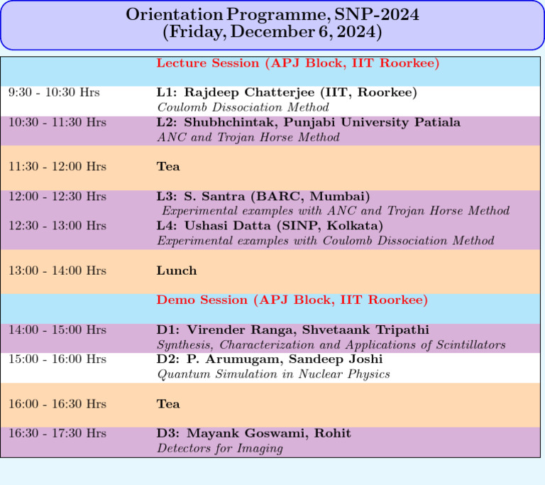 Orientation Programme | PDF