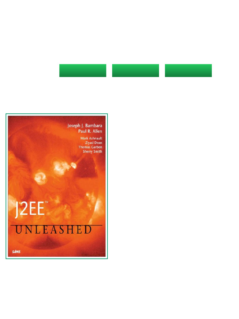 J2EE Unleashed 1st Edition Mark Ashnault sample | PDF