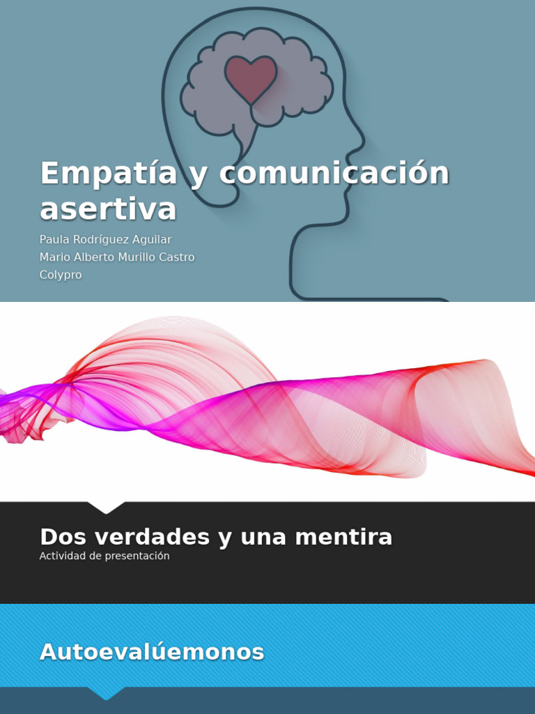 Empatía y Comunicación Asertiva en Conflictos | PDF | Las emociones ...