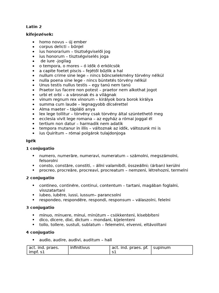 Latin 2 | PDF