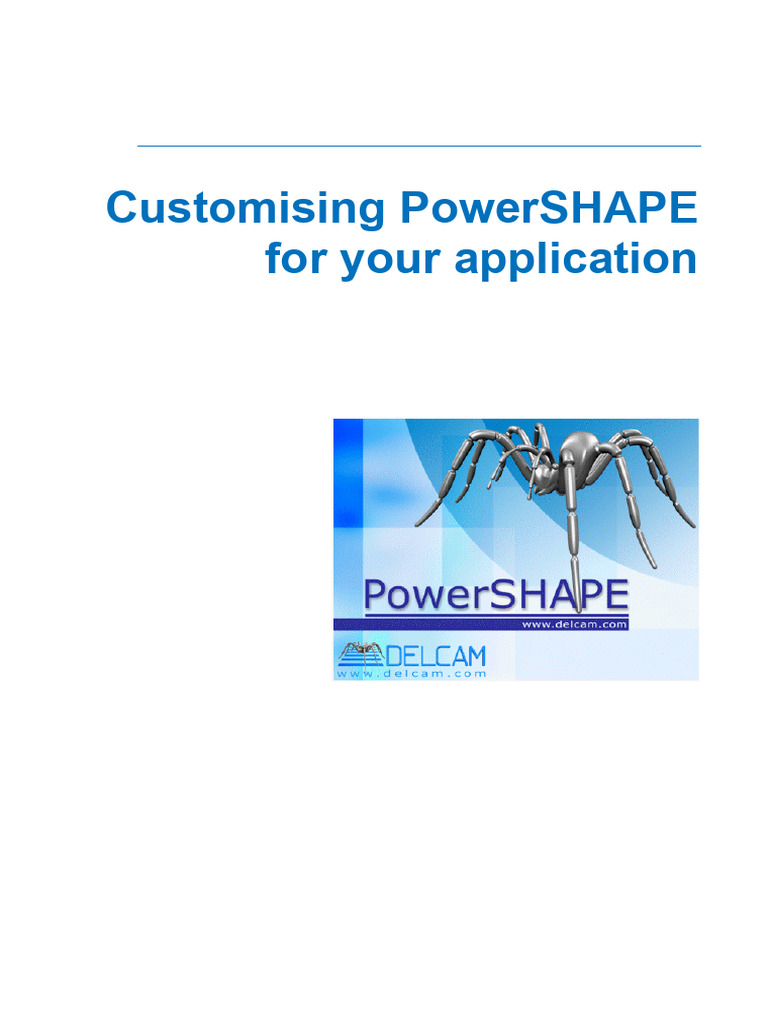 Customize PowerSHAPE: User Guide | PDF | Computer File | Macro ...