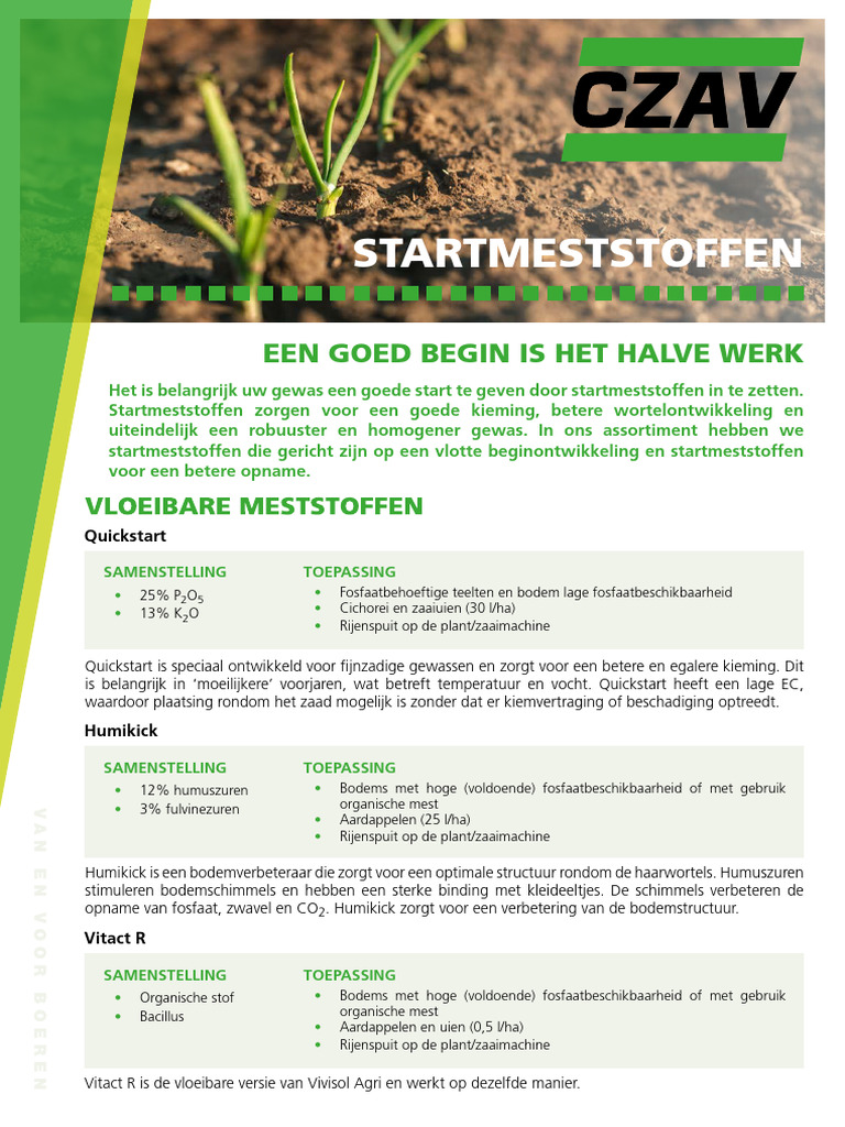 210211-CZAV Flyer A4 Startmeststoffen | PDF