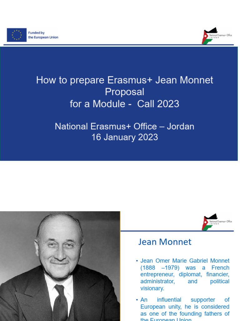 How To Prepare Jean Monnet Module Proposal 2023 | PDF | European Union