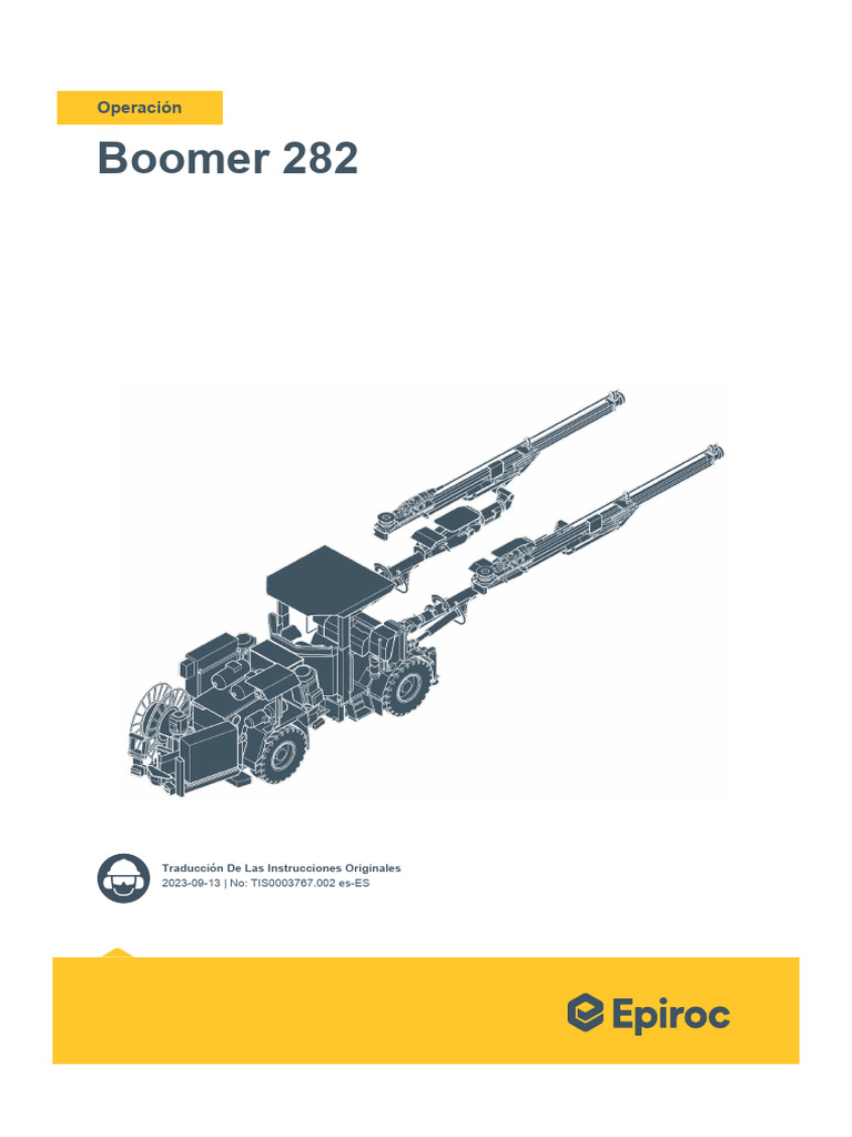 TIS0003767.002 es-ES Boomer 282 - Operation | PDF | Perforación | Presión