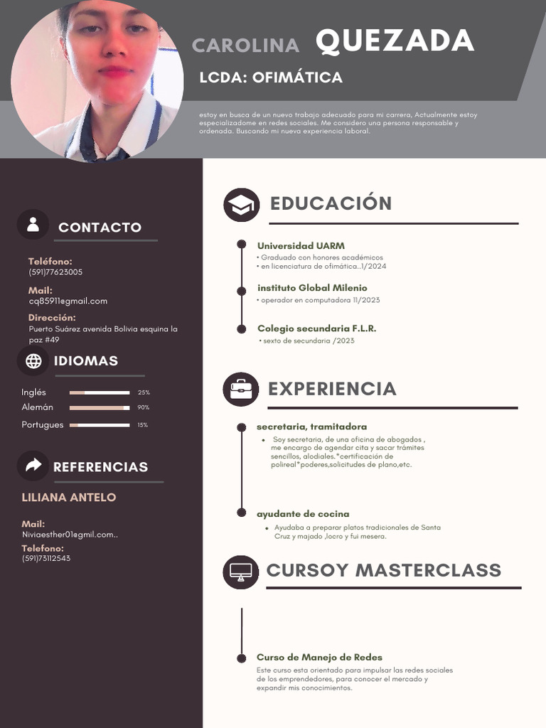 Curriculum CV Marketing Profesional Gris Oscuro - 20240501 - 212345 ...