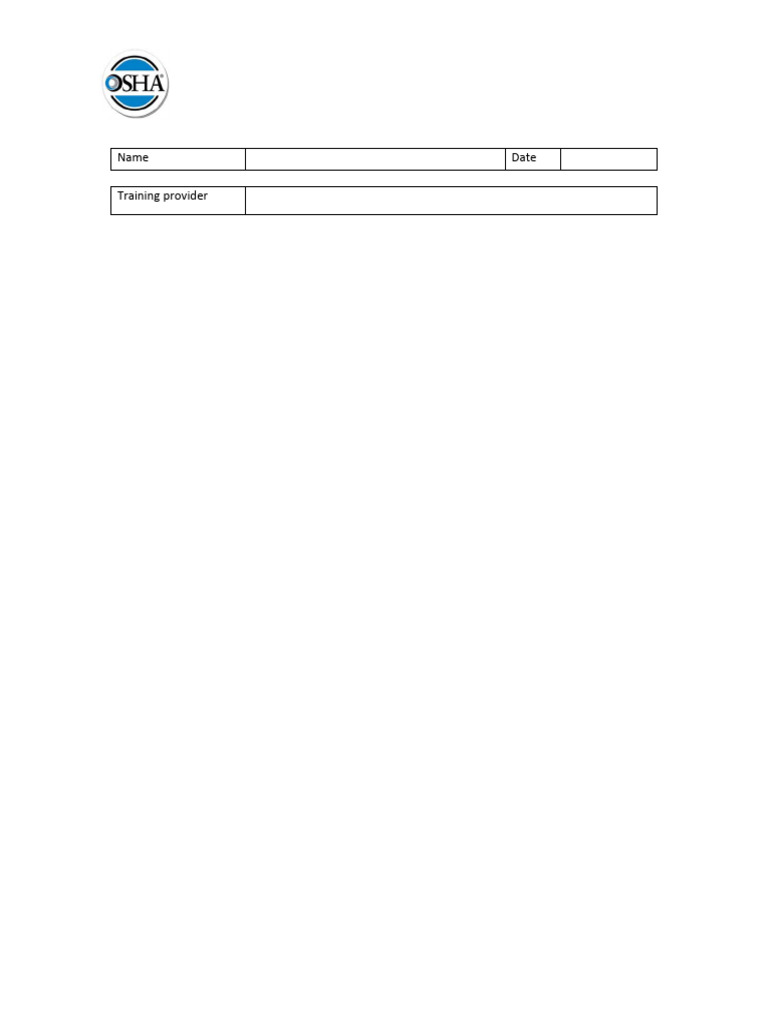 Osha Paper | PDF | Personal Protective Equipment | Safety