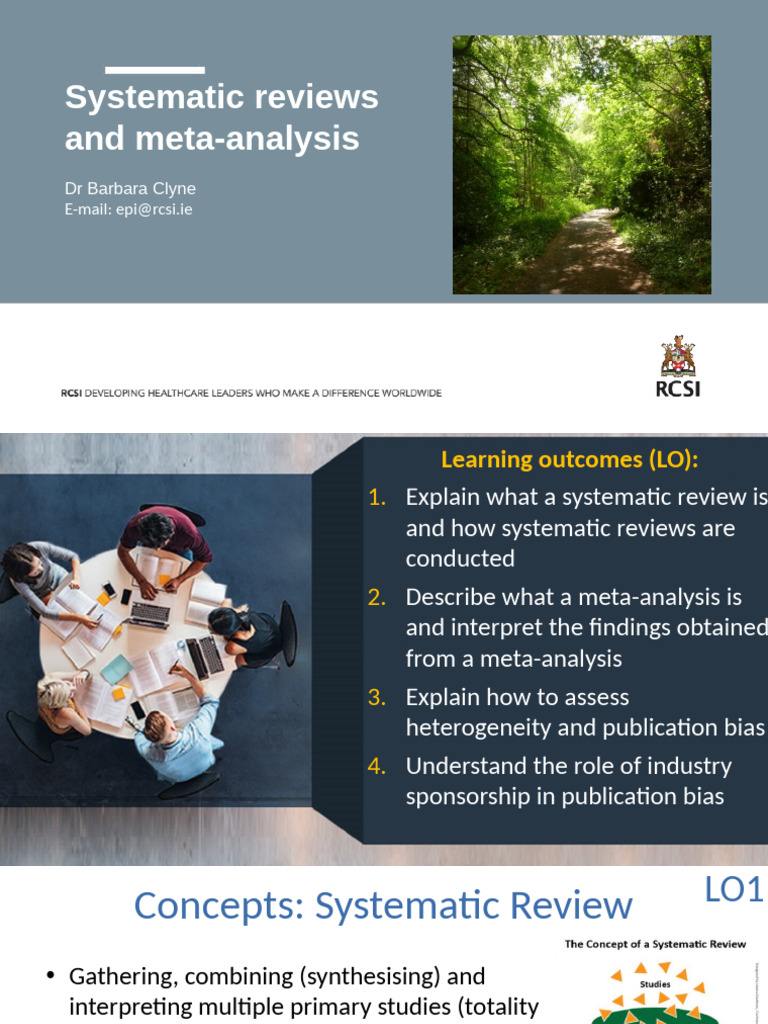Systematic Reviews and Meta-Analysis | PDF | Systematic Review | Meta ...