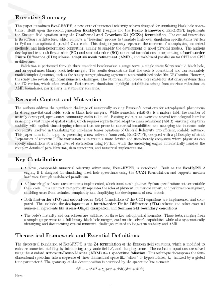 2406.11626v3 Summary | PDF | General Relativity | Physics