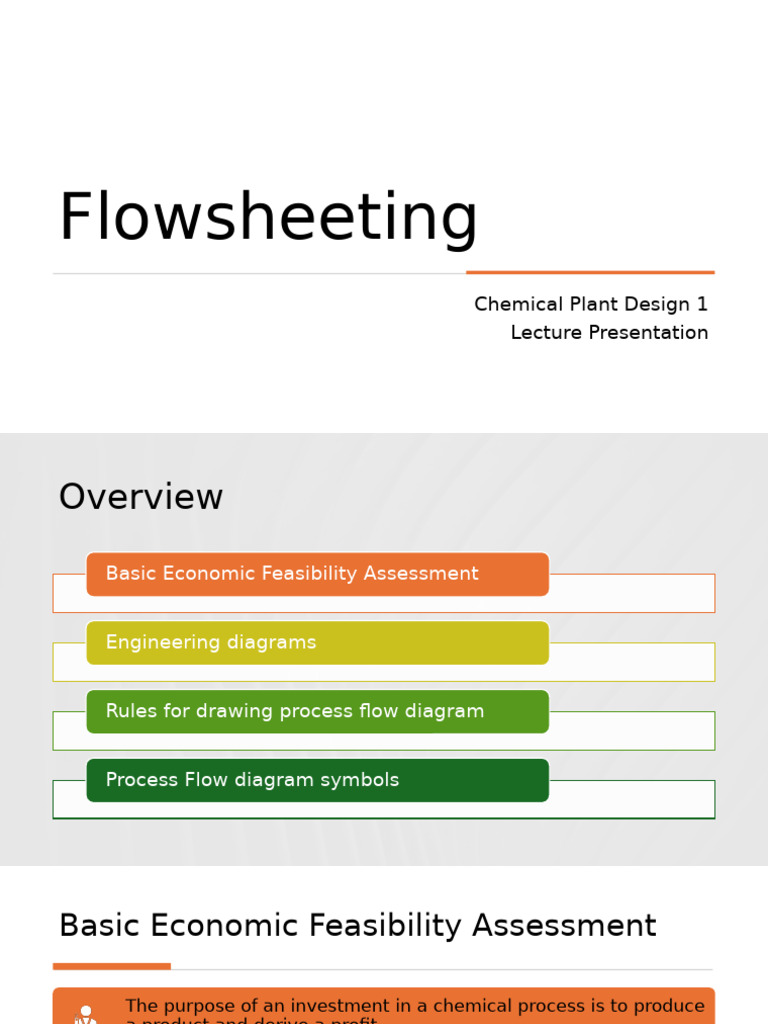 Flowsheeting - Plant Design Lecture | PDF | Chemical Reactor ...