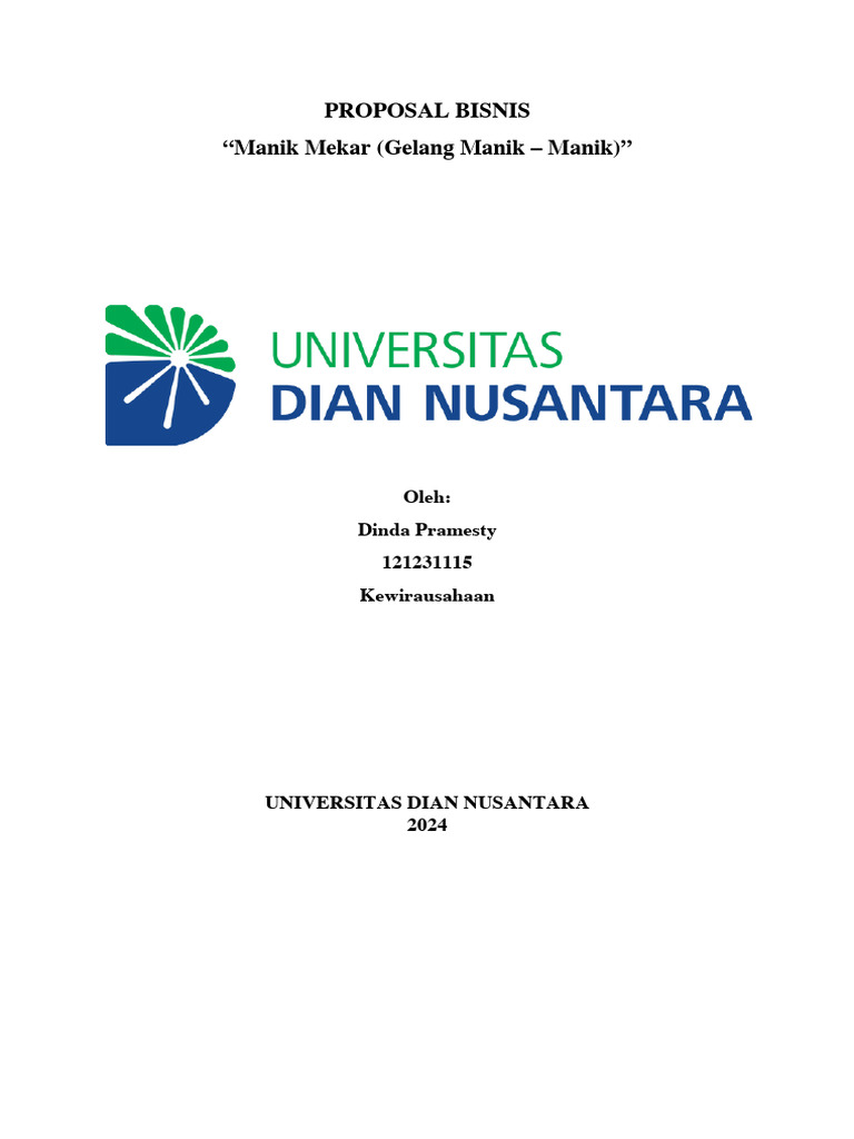 Proposal Bisnis | PDF