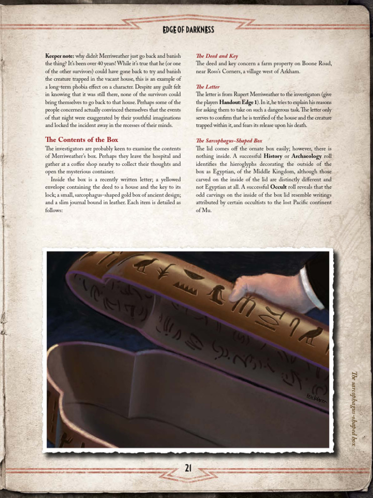 Toaz - Info Call of Cthulhu 7th Ed Starter Set Book 3 Scenarios PR 21 | PDF