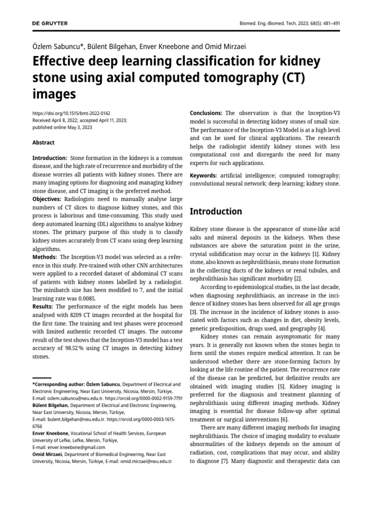Effective Deep Learning Classification | PDF | Sensitivity And Specificity | Medical Imaging