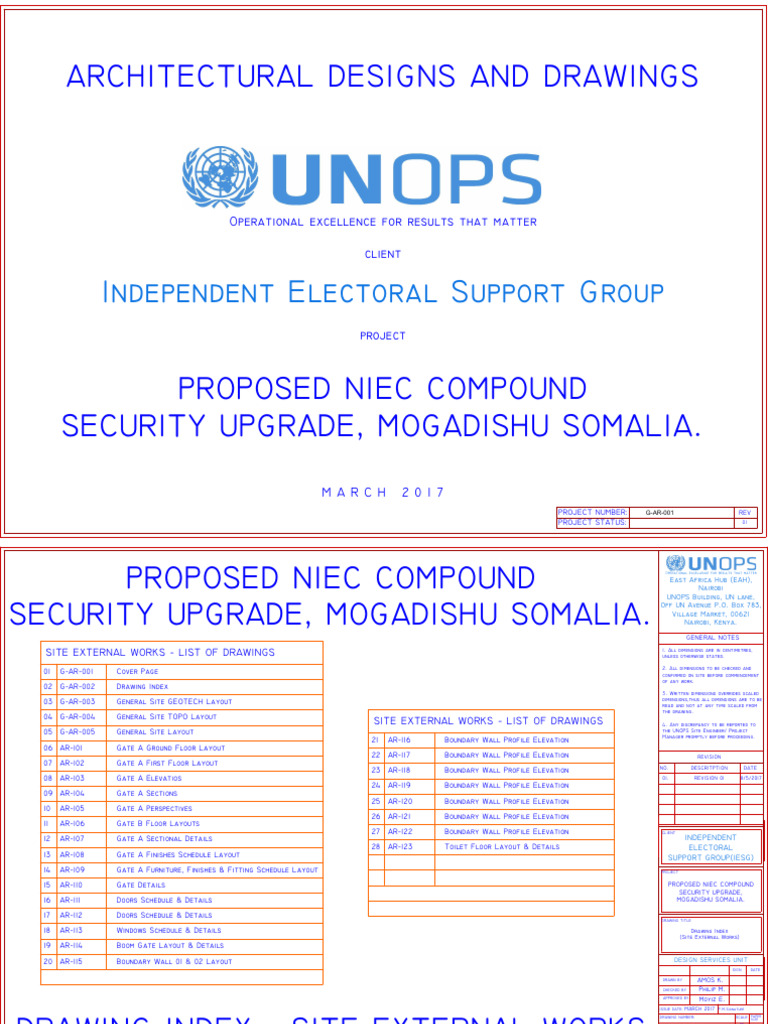 NIEC Compound Security Upgrade Plans | PDF | Building Engineering ...