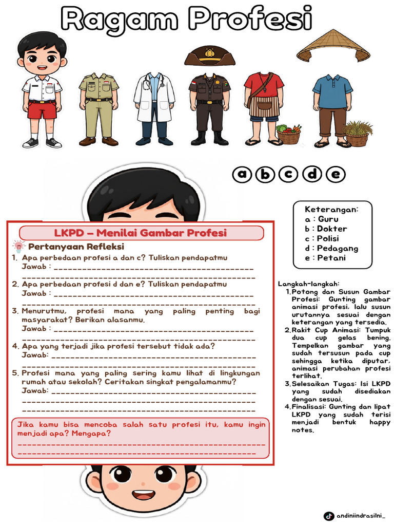 LKPD Menilai Gambar Profesi | PDF