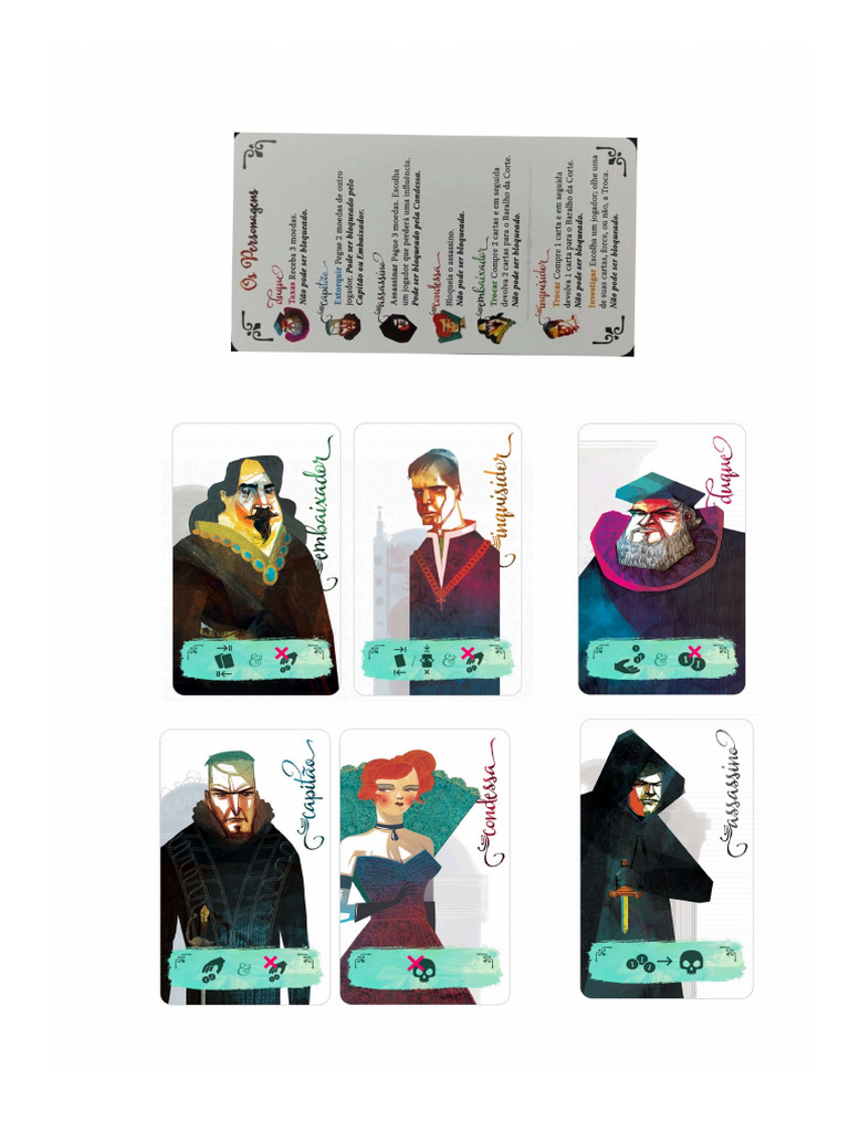 Coup Cartas Pra Imprimir | PDF