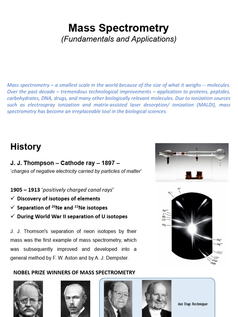 Mass Spectrometry: Techniques & Applications | PDF | Mass Spectrometry ...