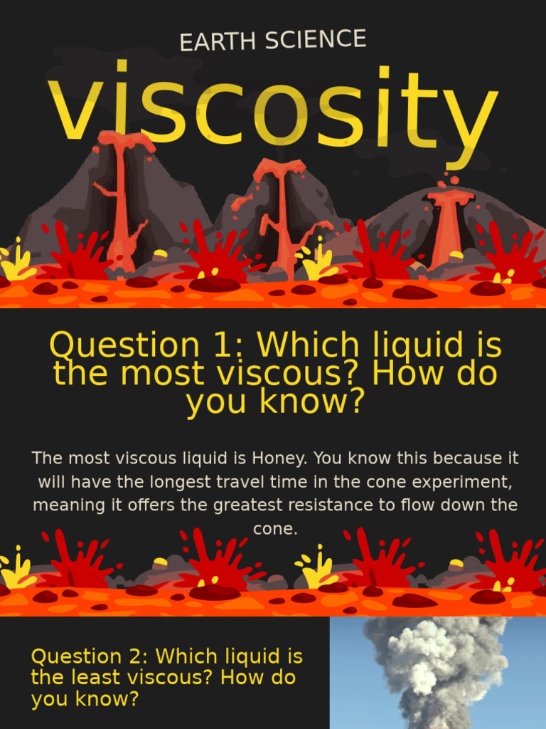 Volcano Science Educational Presentation in Black and Yellow ...