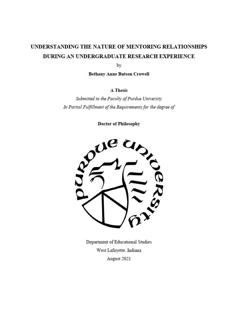 Mentoring in Undergraduate Research | PDF | Mentorship | Learning