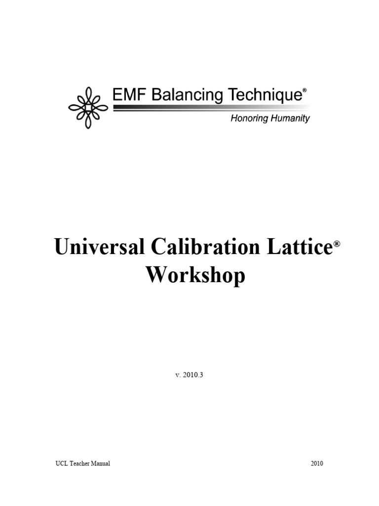 UCL - EMF Balancing Technique - Teacher's Manual | PDF | Copyright